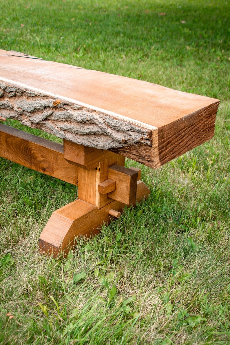 Timber Frame Wooden Bench - for Local Delivery! - Etsy