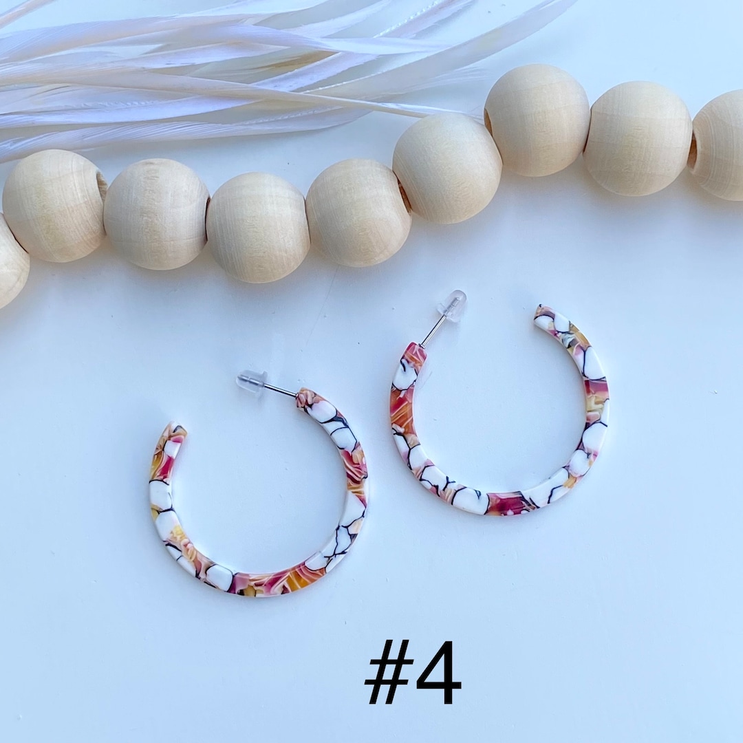 Acrylic Hoops - Etsy