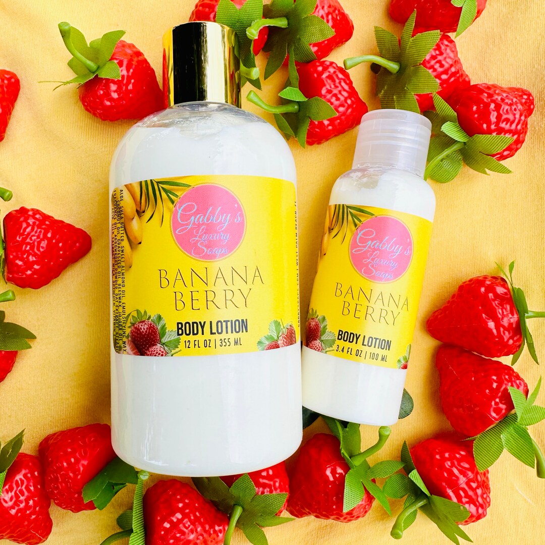 Banana Berry Aloe & Shea Nourishing Body Lotion With Vitamin E - Etsy