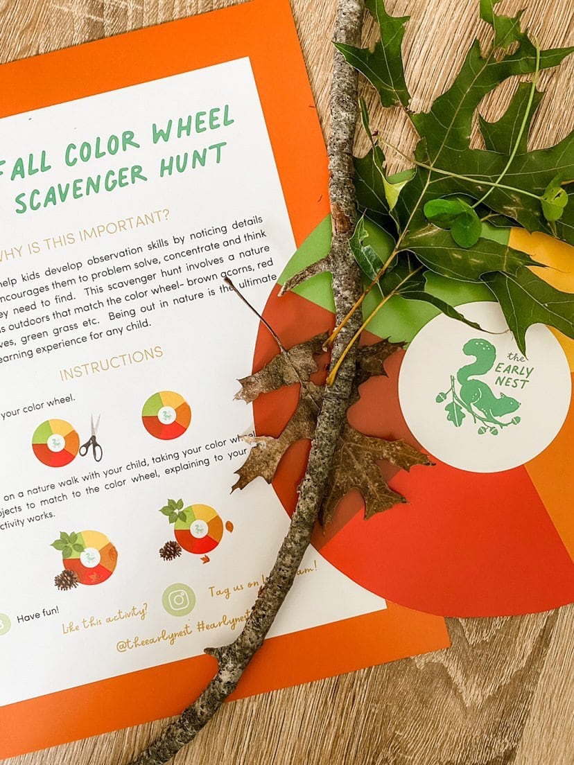 Printable Fall Color Scavenger Hunt - Etsy