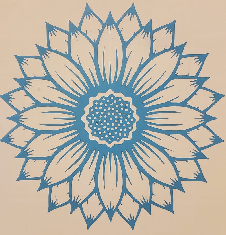 Big Sunflower Decal / Sunflower / Decal - Etsy