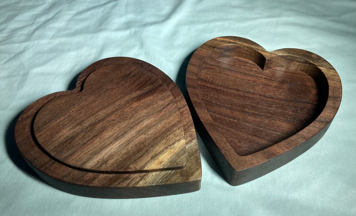 Digital Svg, Dfx, Pdf File for a Heart Sharp Jewellery Box for CNC ...