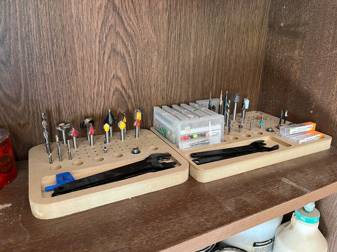 Digital Svg, Dfx, Pdf Files for Bit Holder for Cnc Router - Etsy