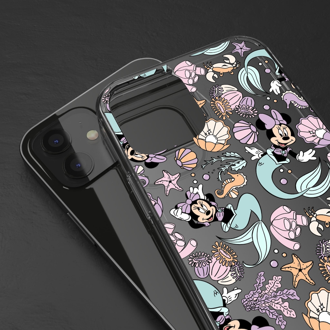 The Little Mermaid Inspired Minnie Mouse iPhone Magsafe Embedded Circle ...