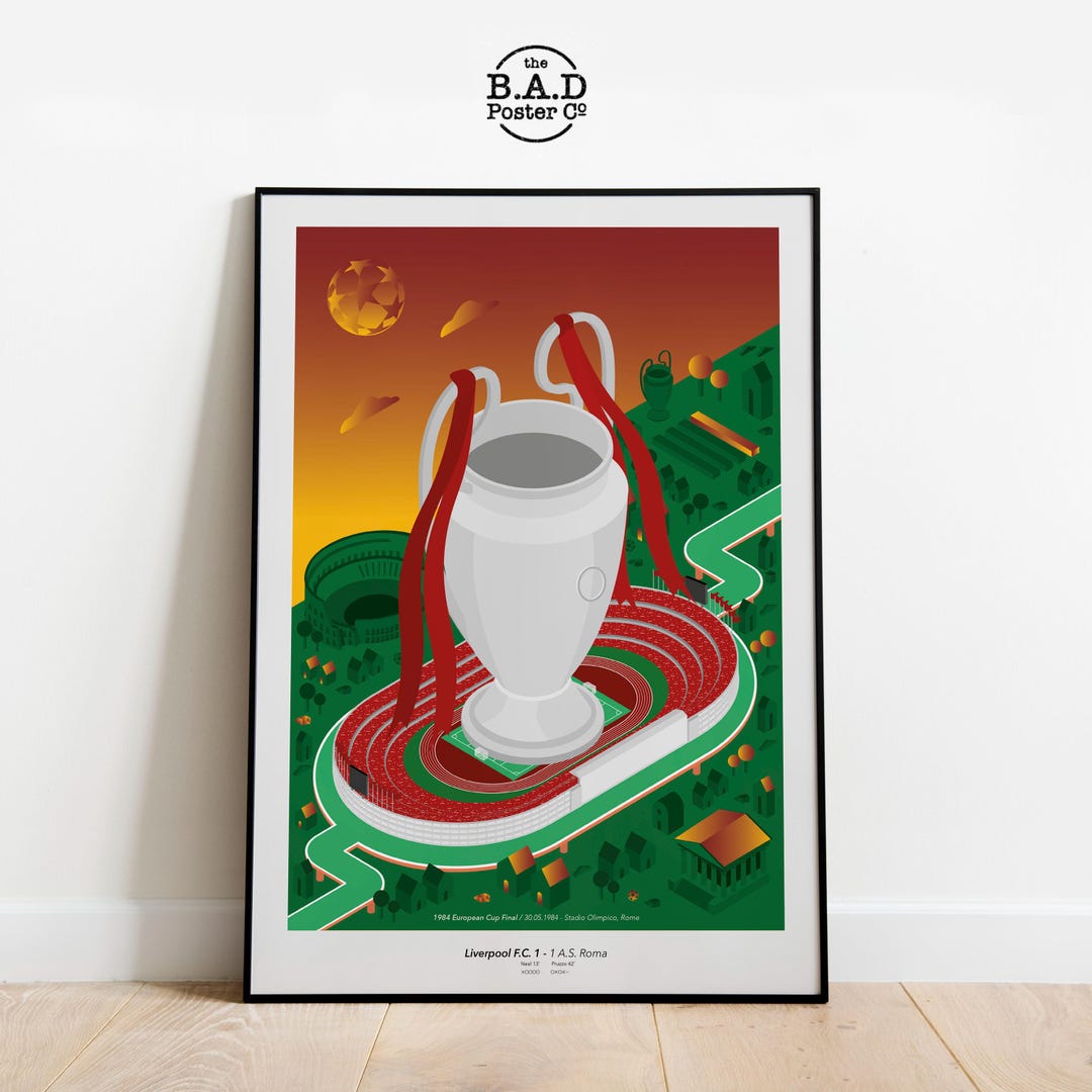 Liverpool FC Rome 1984 Poster Digital Download - Etsy