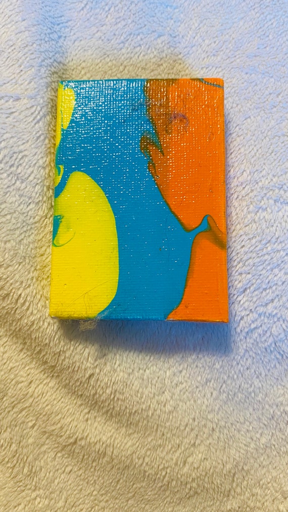 Mini Abstract Painting - Etsy