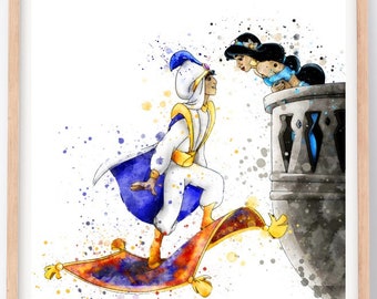 Aladdin Art Print | Etsy