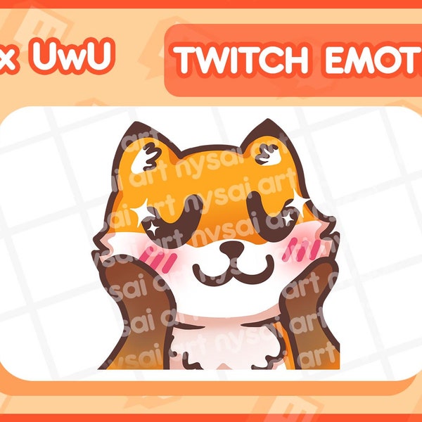 Uwu Fox Emote - Etsy