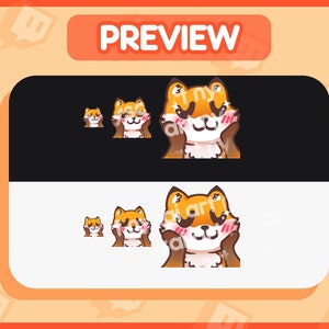 Twitch Emote / Cute Uwu Fox Emote / Kawaii Fox, Meme Emote/emoji, Chibi ...