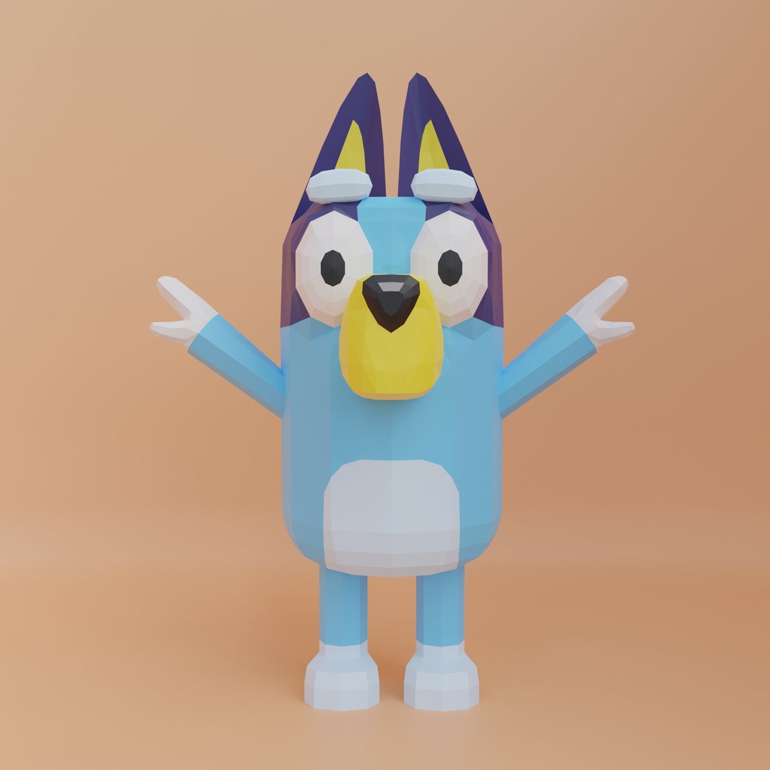 Template Bluey Papercraft, PDF, DXF - Etsy Australia