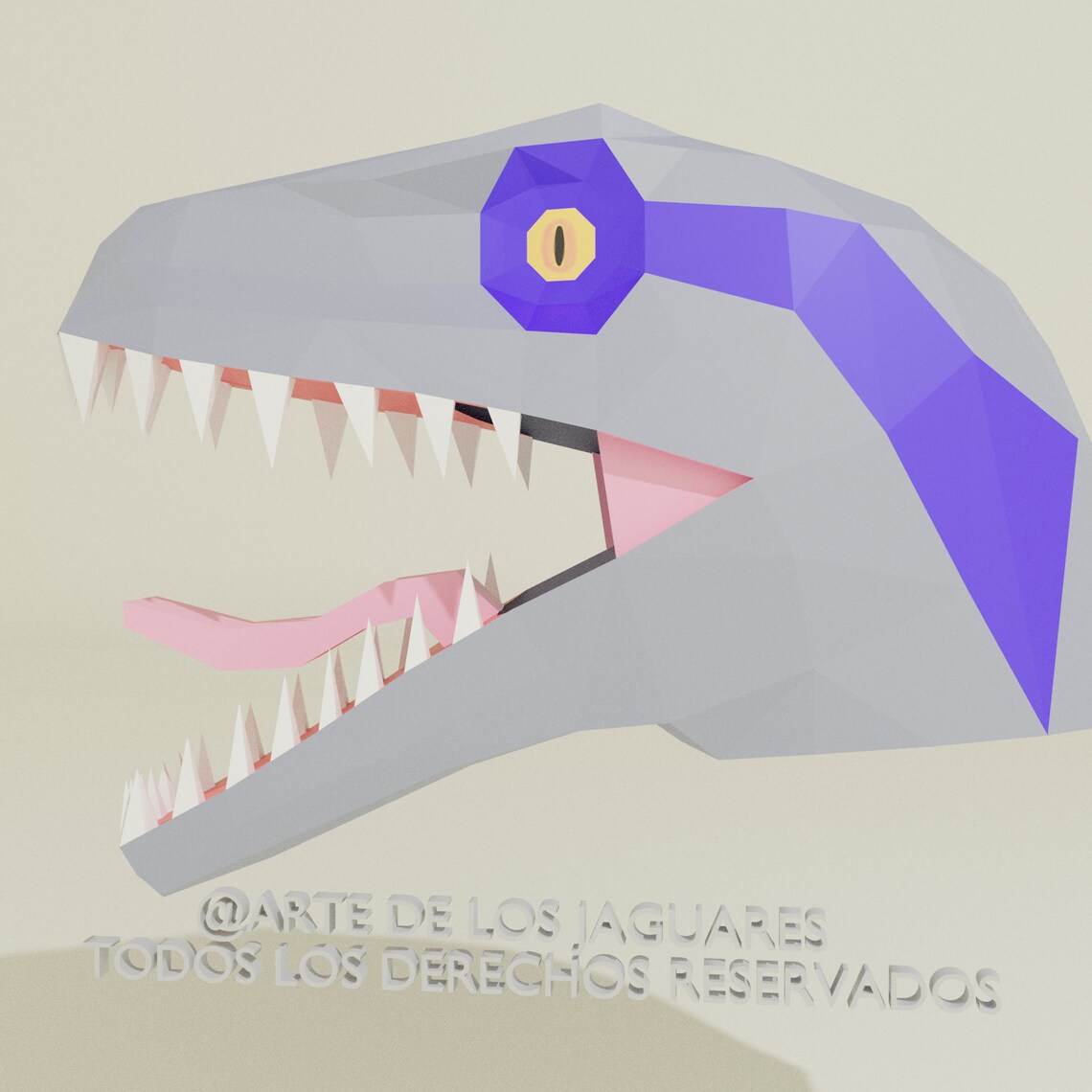 Kids Raptor Dinosaur Mask, Template in PDF, Paper Mask, Mascara Para ...