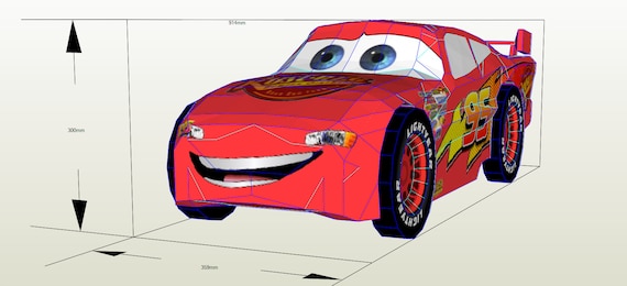 Lightning Mcqueen Side View Template