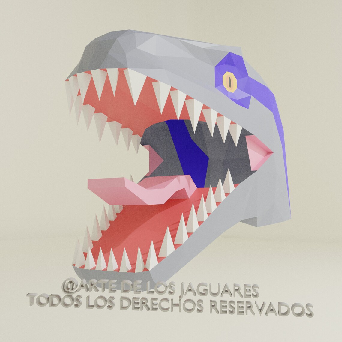 Kids Raptor Dinosaur Mask, Template in PDF, Paper Mask, Mascara Para ...