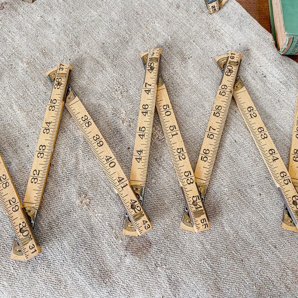 Vintage Folding Measuring Stick - Etsy