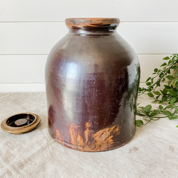 Large Antique Crock - Etsy