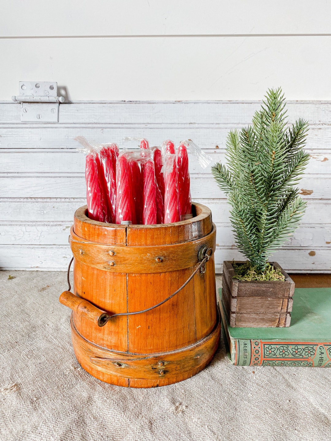 Vintage Hallmark Ambassador 8 Red Twist Candles, Unused New Old Stock ...