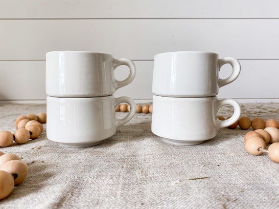 Vintage Set of 4 Buffalo China Chunky Squat Diner Mugs 4 Oz. Espresso Demitasse Cups Etsy UK