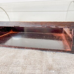 Antique Porcelain and Curved Glass Collar Stud Display Case With Velvet ...