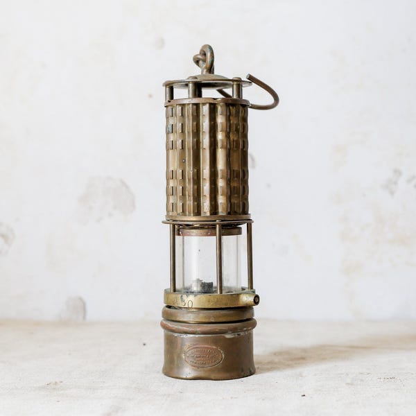 Antique Miners Lamp - Etsy