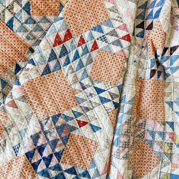 Orange Quilt - Etsy