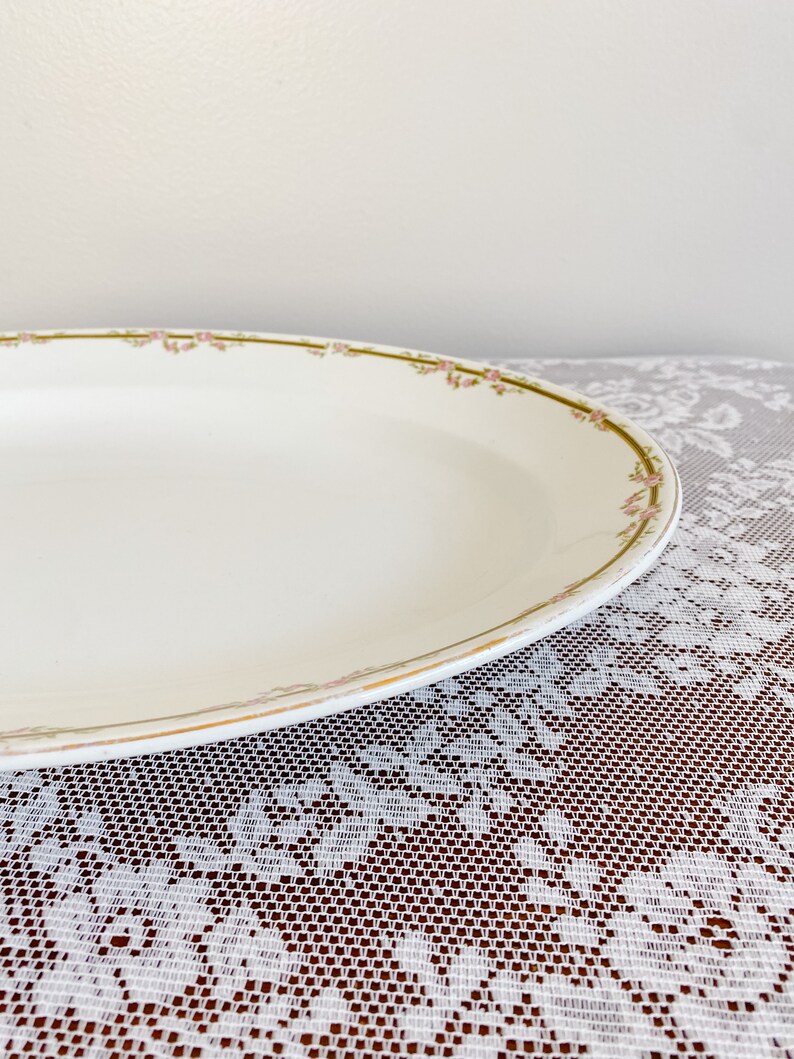 Antique Ironstone Platter W. H. Grindley & Co. England Floral - Etsy