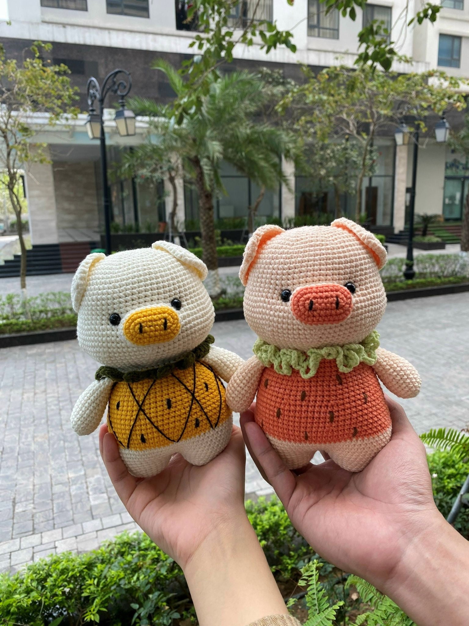 cute piglet couple Amigurumi piglets Finished product! crochet pig ...