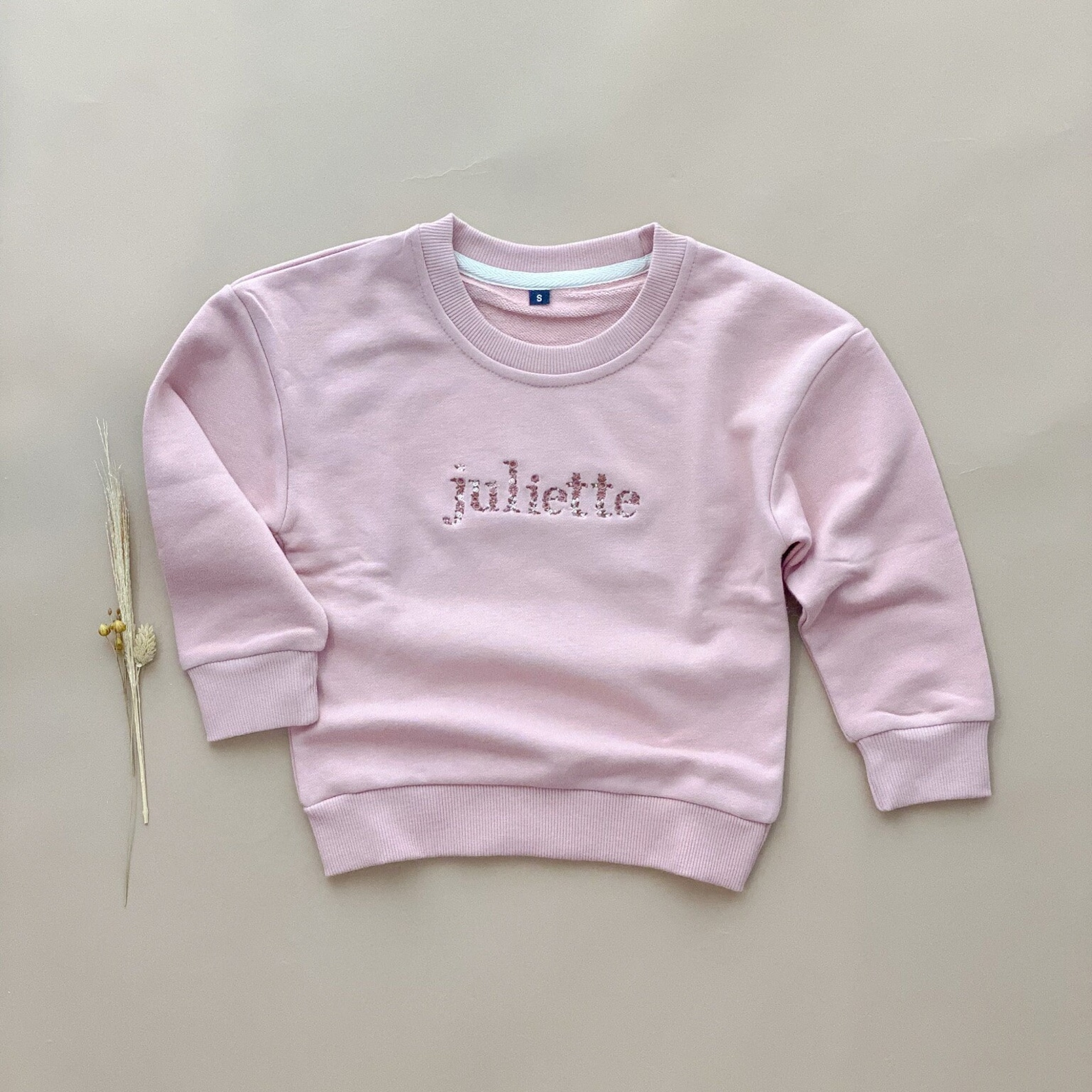 Girls Floral Name Sweater,custom Embroidered Toddler Sweatshirt ...