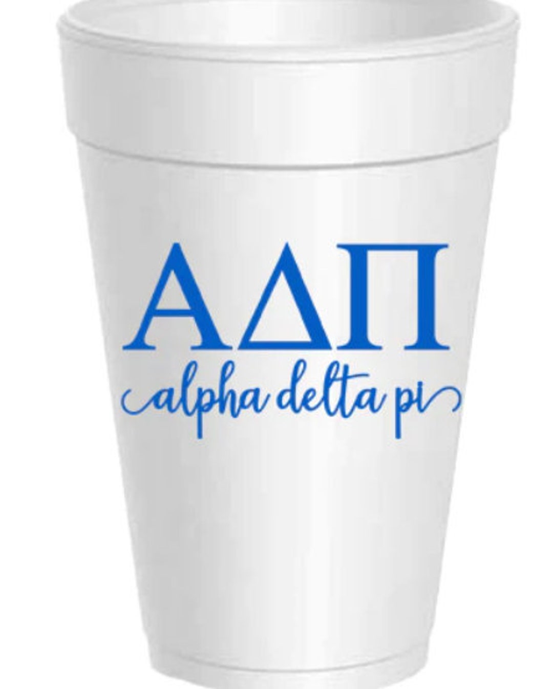 Alpha Delta Pi Styrofoam Cups: 10 Pack Ready to Ship - Etsy