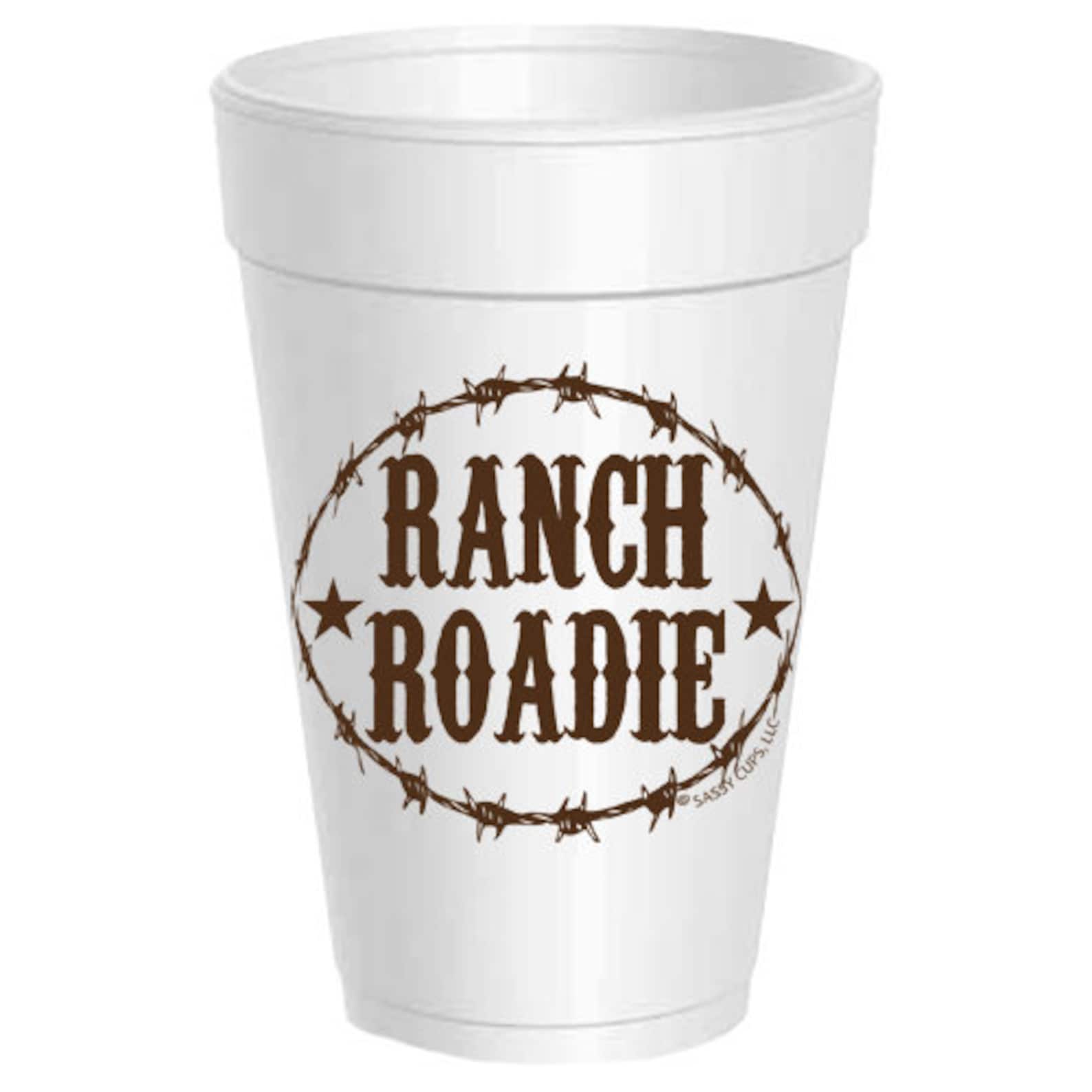 Ranch Roadie Styrofoam Cups: 10 Pack - Ready to Ship - Etsy