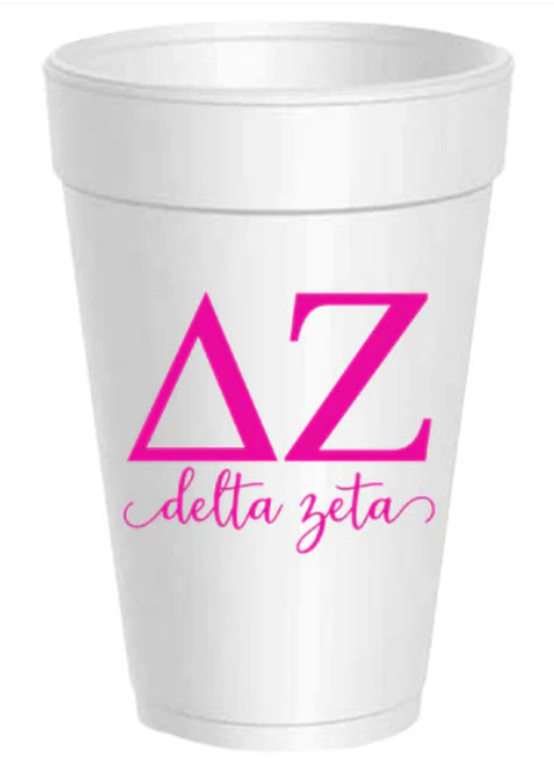 Delta Zeta Styrofoam Cups: 10 Pack Ready to Ship - Etsy