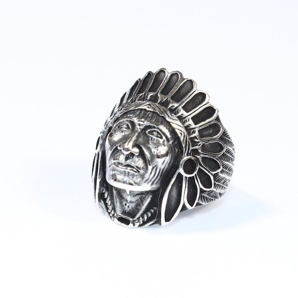 Indian Chief Ring - Etsy