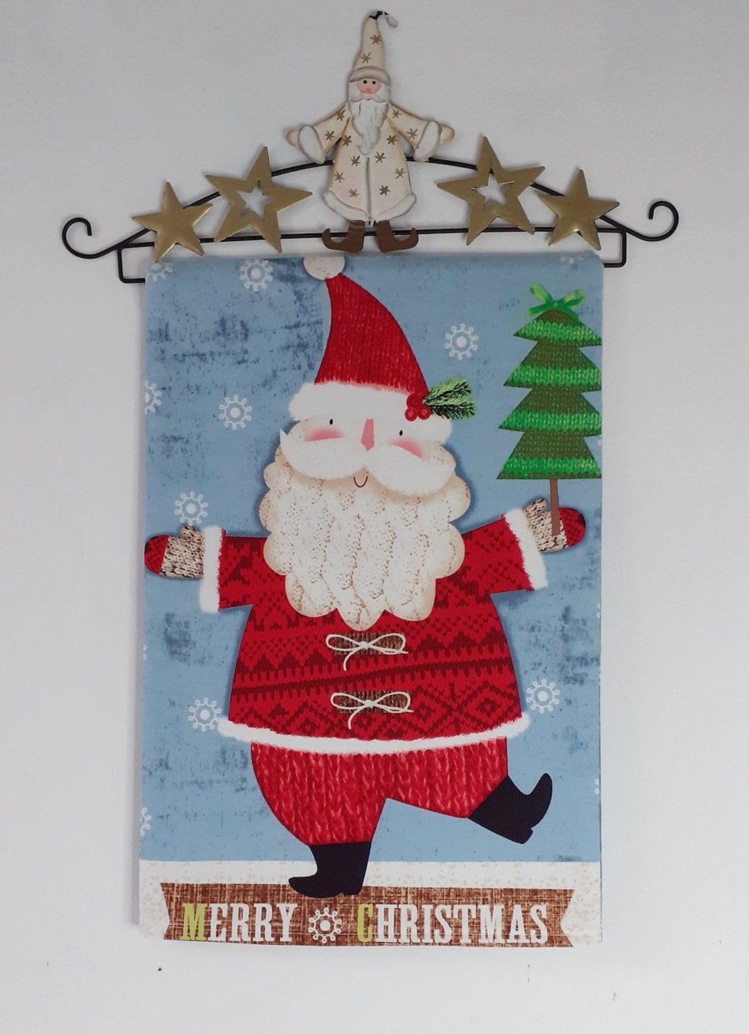 Wall Hanging/advent Calendar santa Various - Etsy