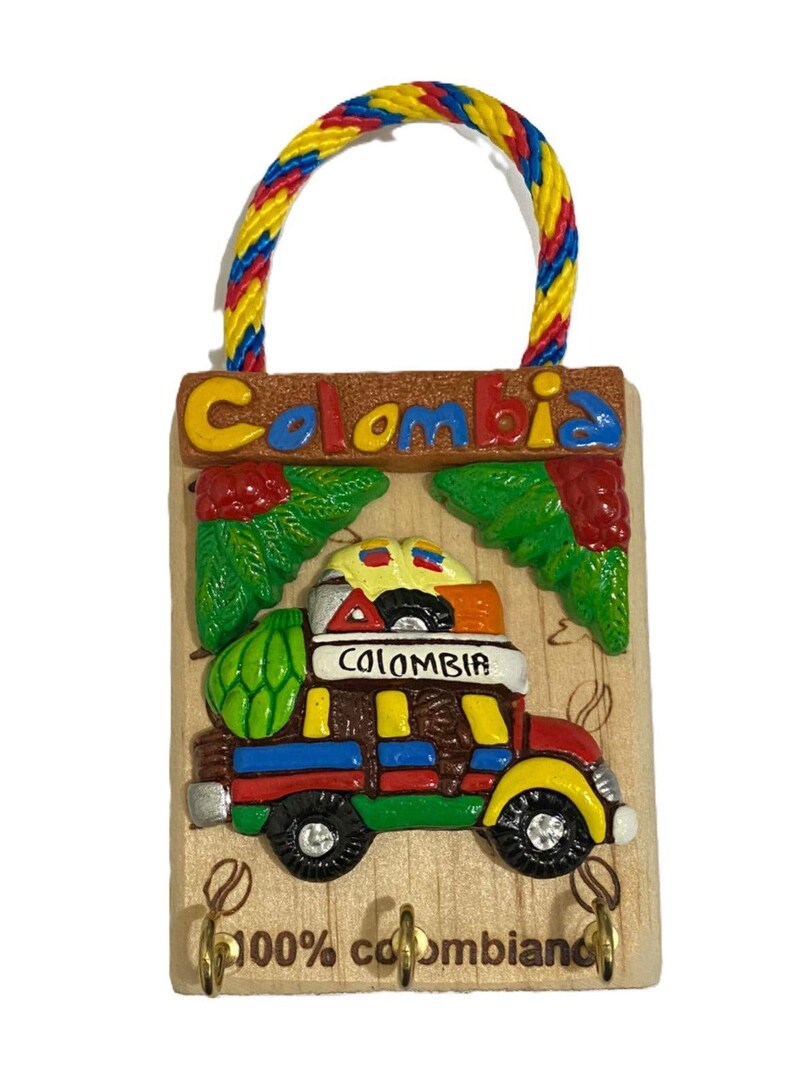 Llavero Candado De Colombia /colombian Padlock Keyholder - Etsy