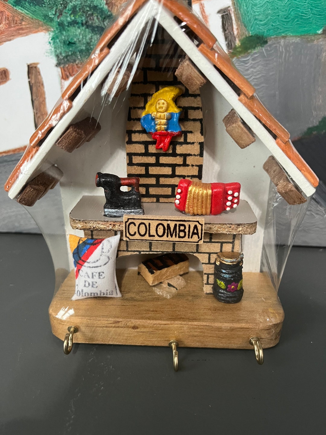 Encanto Colombian House Key Holder/ Casita Colombiana Para Llaves - Etsy