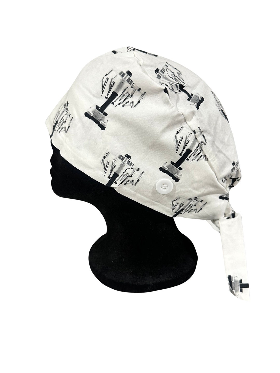Da Vinci Robot Scrub Cap White No Satin Lining - Etsy