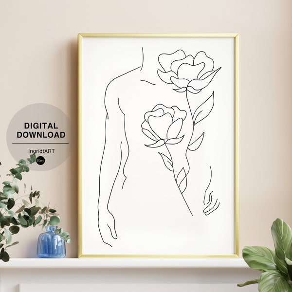 Abstract Male Figure - Etsy