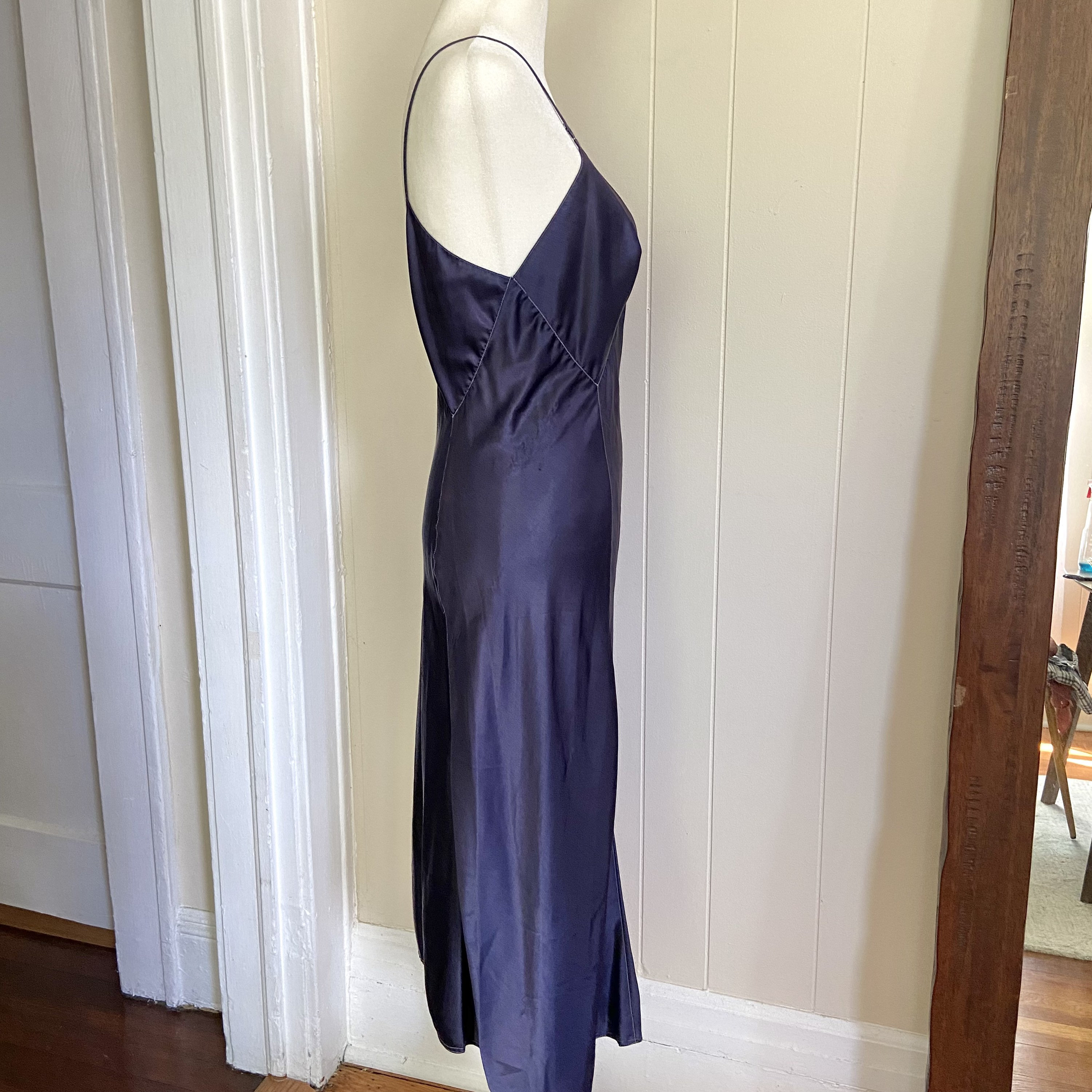 Vintage Barbizon ‘ Bryn Mode’ Nylon Navy Slip Dress | Little Miss 11 ...
