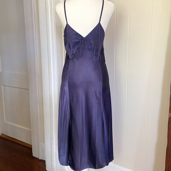 Vintage Barbizon ‘ Bryn Mode’ Nylon Navy Slip Dress |… - Gem