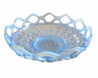 Blue Lace Edge Glass - Etsy