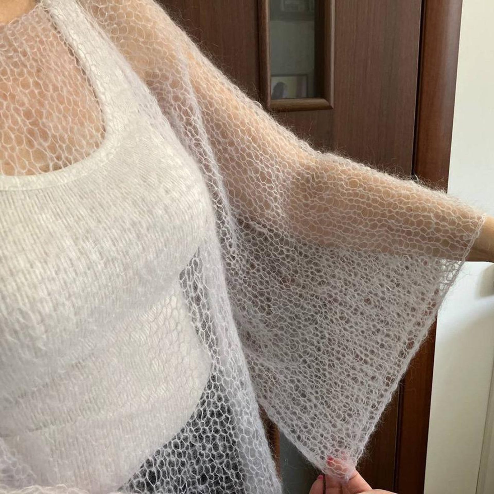 Gossamer Sweater Knitted by Hand From the Finest Kid Mohair - Etsy