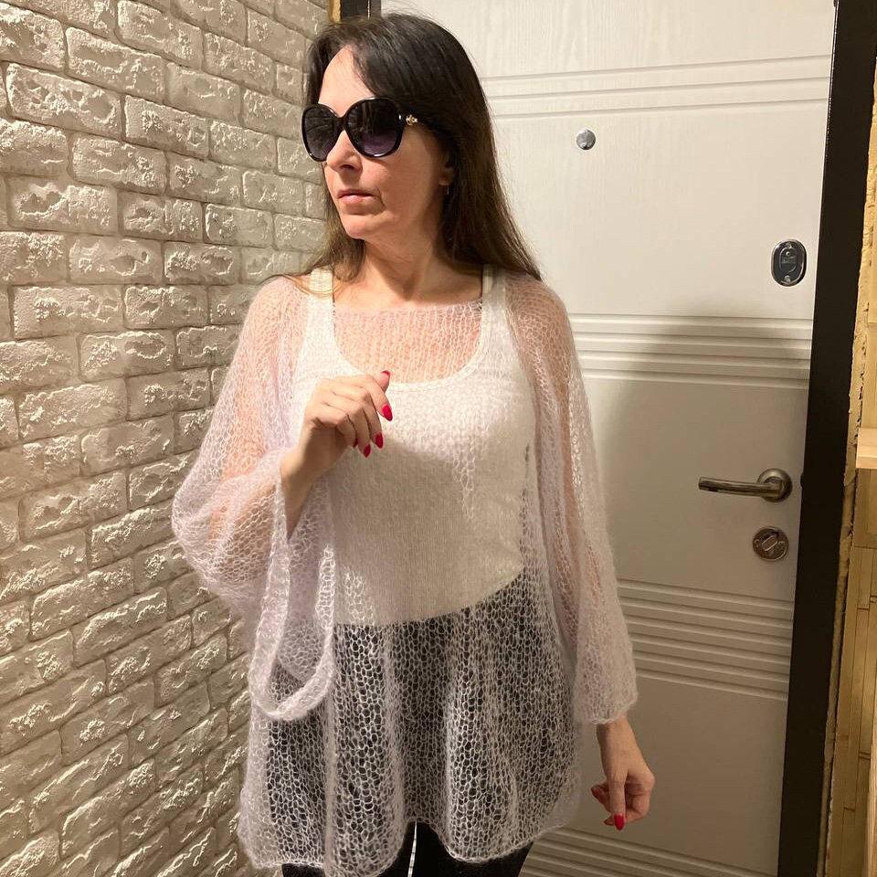 Gossamer Sweater Knitted by Hand From the Finest Kid Mohair - Etsy