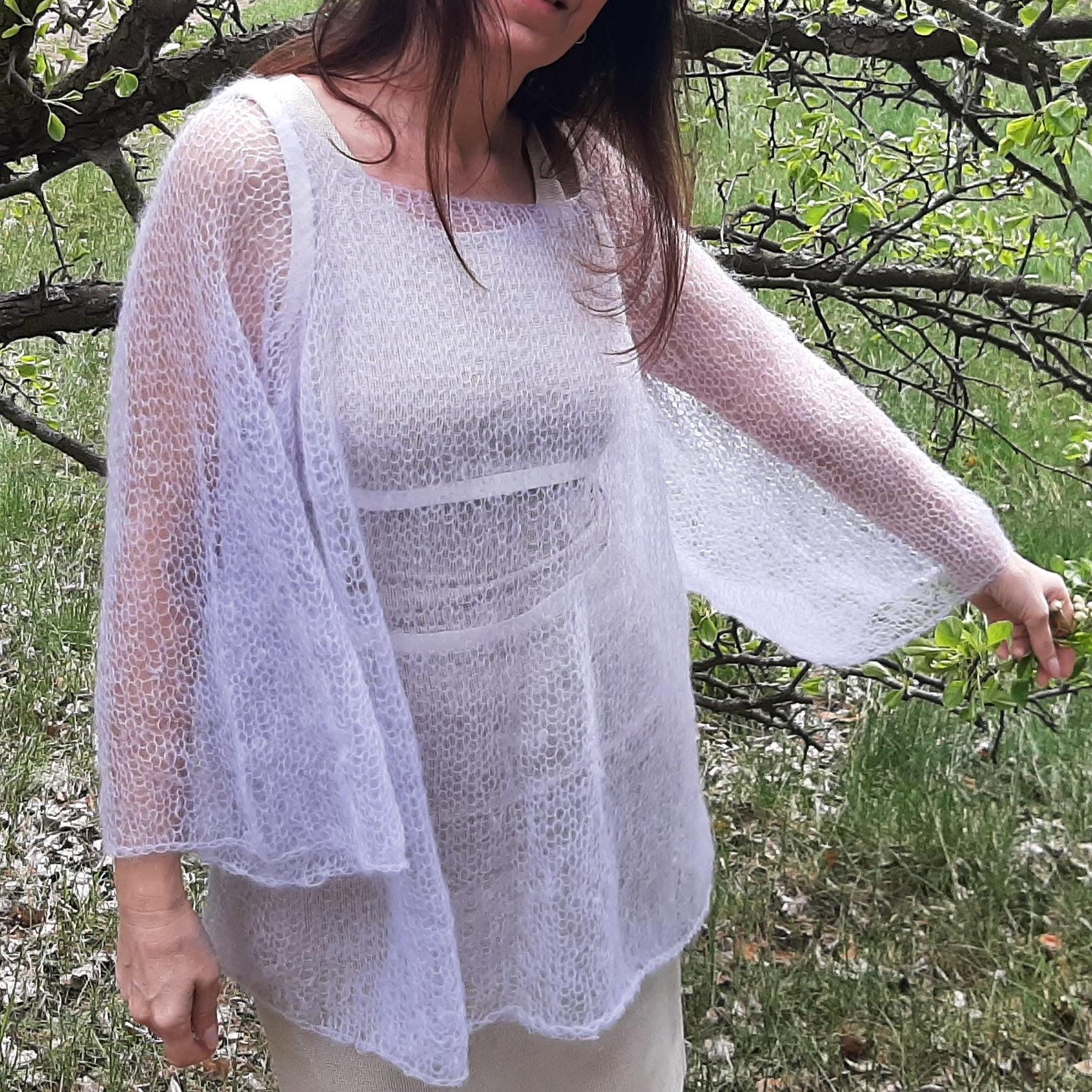 Gossamer Sweater Knitted by Hand From the Finest Kid Mohair - Etsy
