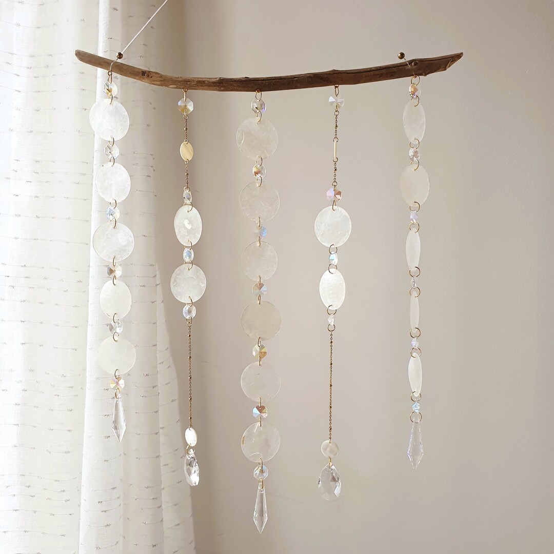 PALAWAN Bohemian Mobile - Crystal and Shell Suncatcher - Home and ...