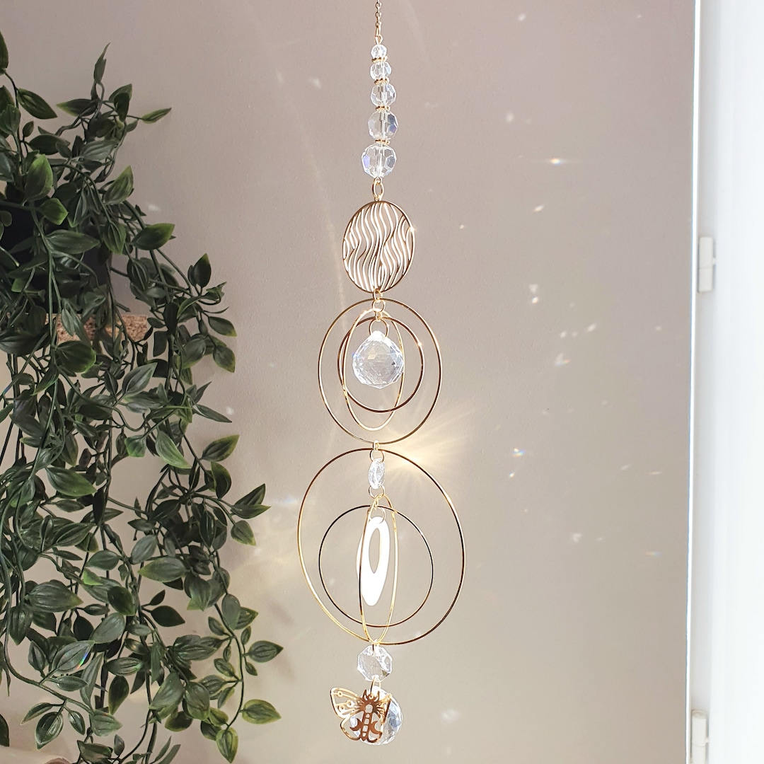 Large Suncatcher THE ETERNAL Suncatcher Crystal and Mother-of-pearl ...