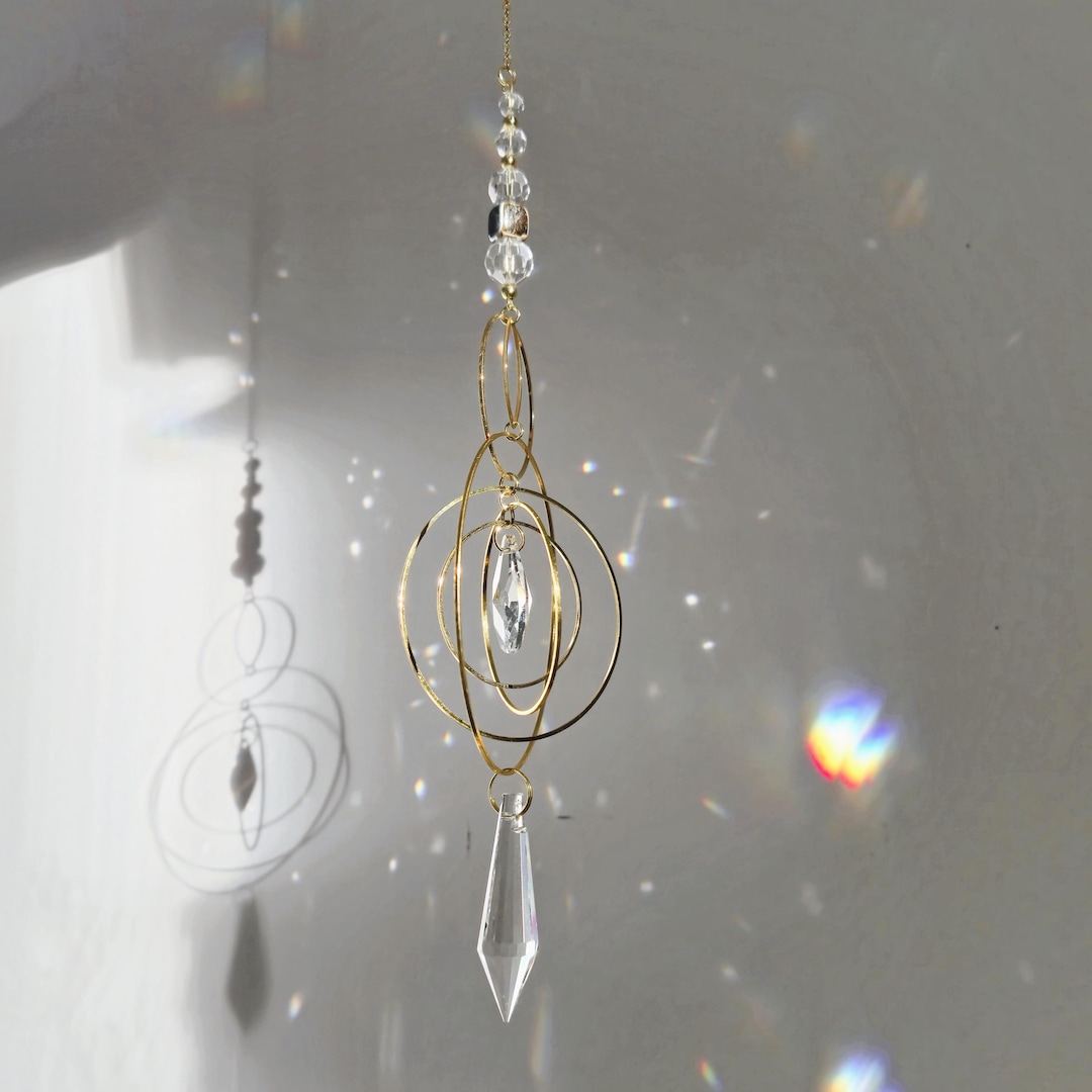ALPHA – Crystal Suncatcher – Intense Rainbow Reflections – Geometric ...
