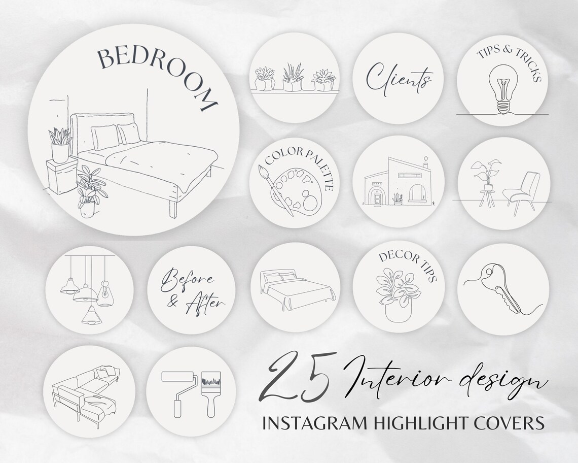 Interior Design Instagram Highlights, Interior Designer Instagram Icons ...