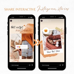 Fall Instagram Post & Story Templates: Cozy Autumn Theme (canva) - Etsy