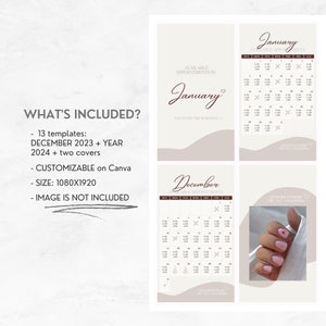 Nail Tech Instagram Story Calendar, Appointments Available Flyer, Nail ...