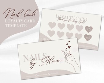 Nail Tech Loyalty Card - Etsy