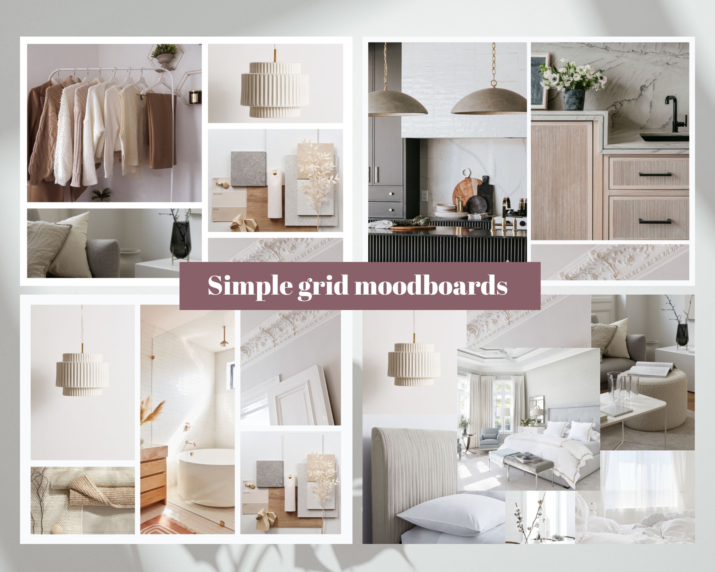 Interior Design Mood Board Interior Design Proposal - Etsy